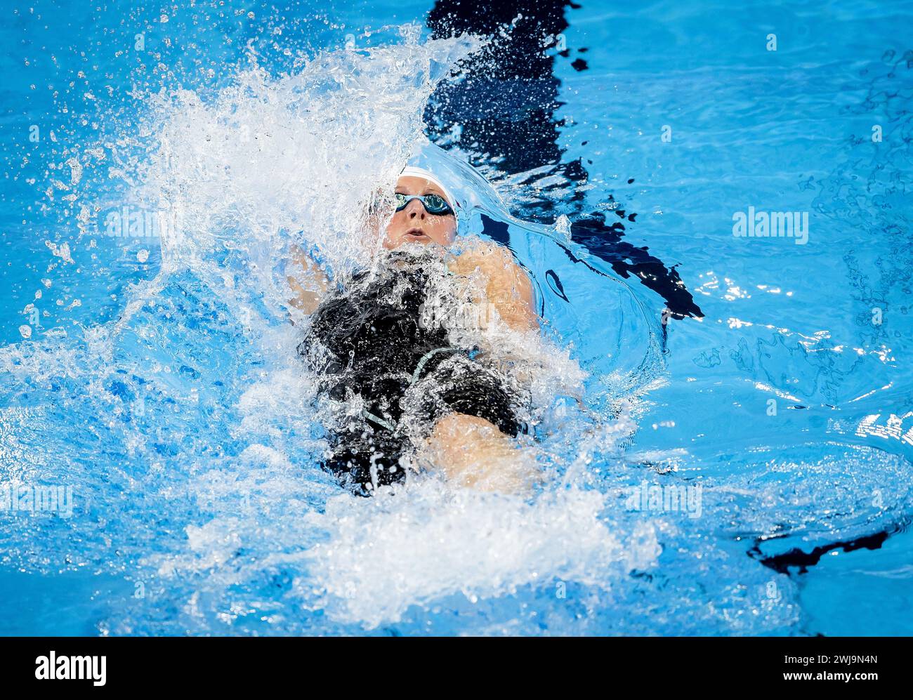 DOHA - Kira Toussaint in action in the women's 50 back during the ...