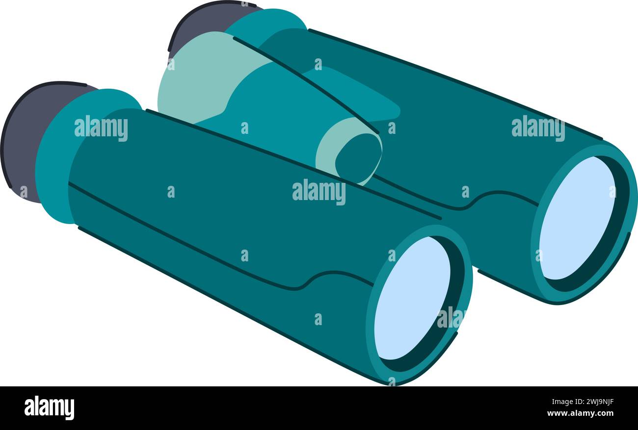search binoculars cartoon vector illustration Stock Vector Image & Art ...