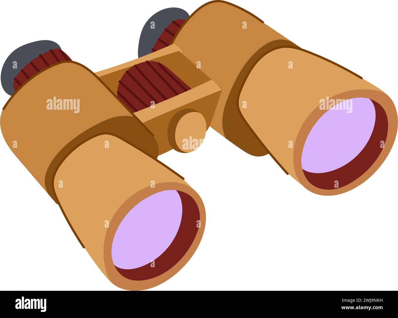 view binoculars cartoon vector illustration Stock Vector Image & Art ...