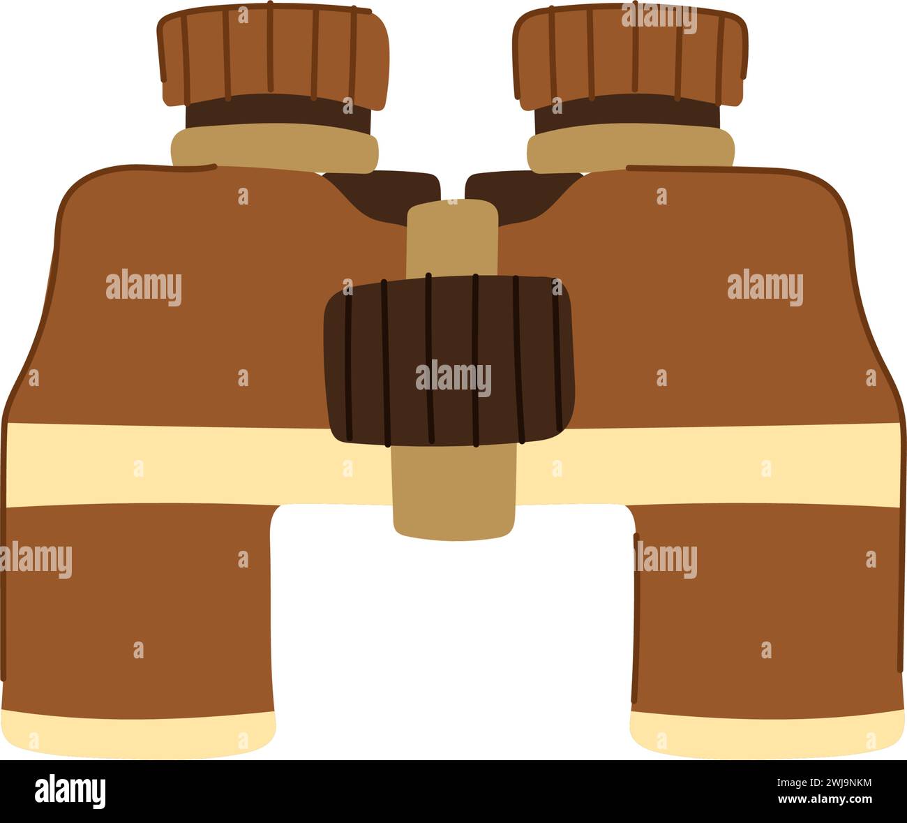 telescope binoculars cartoon vector illustration Stock Vector Image ...