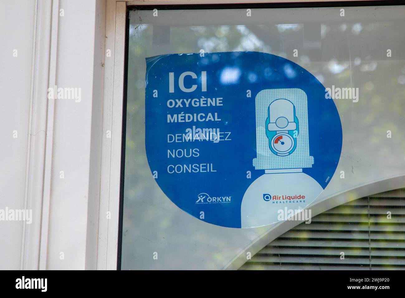 Bordeaux , France - 02 12 2024 : orkyn Air Liquide healthcare sign logo ...