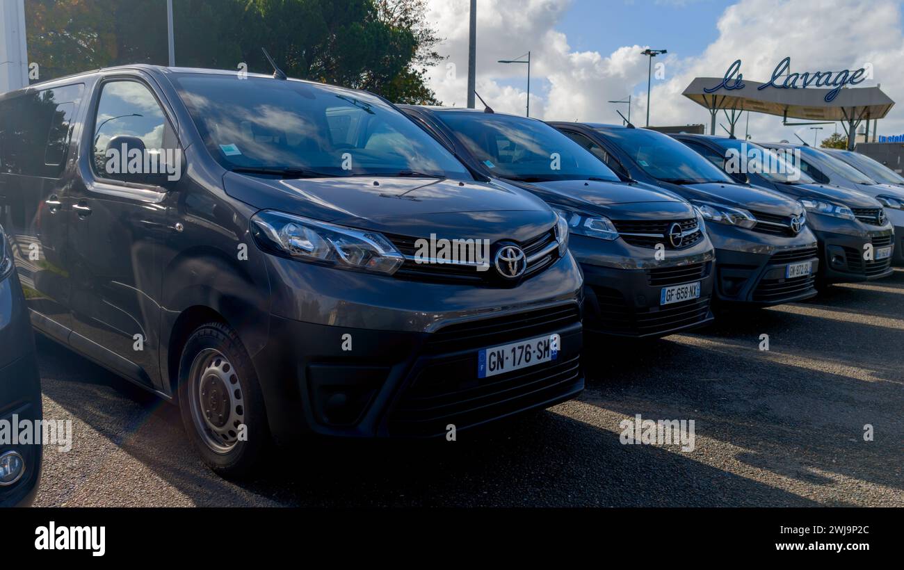 Bordeaux , France - 02 12 2024 : rental truck vans fleet of cargo ...