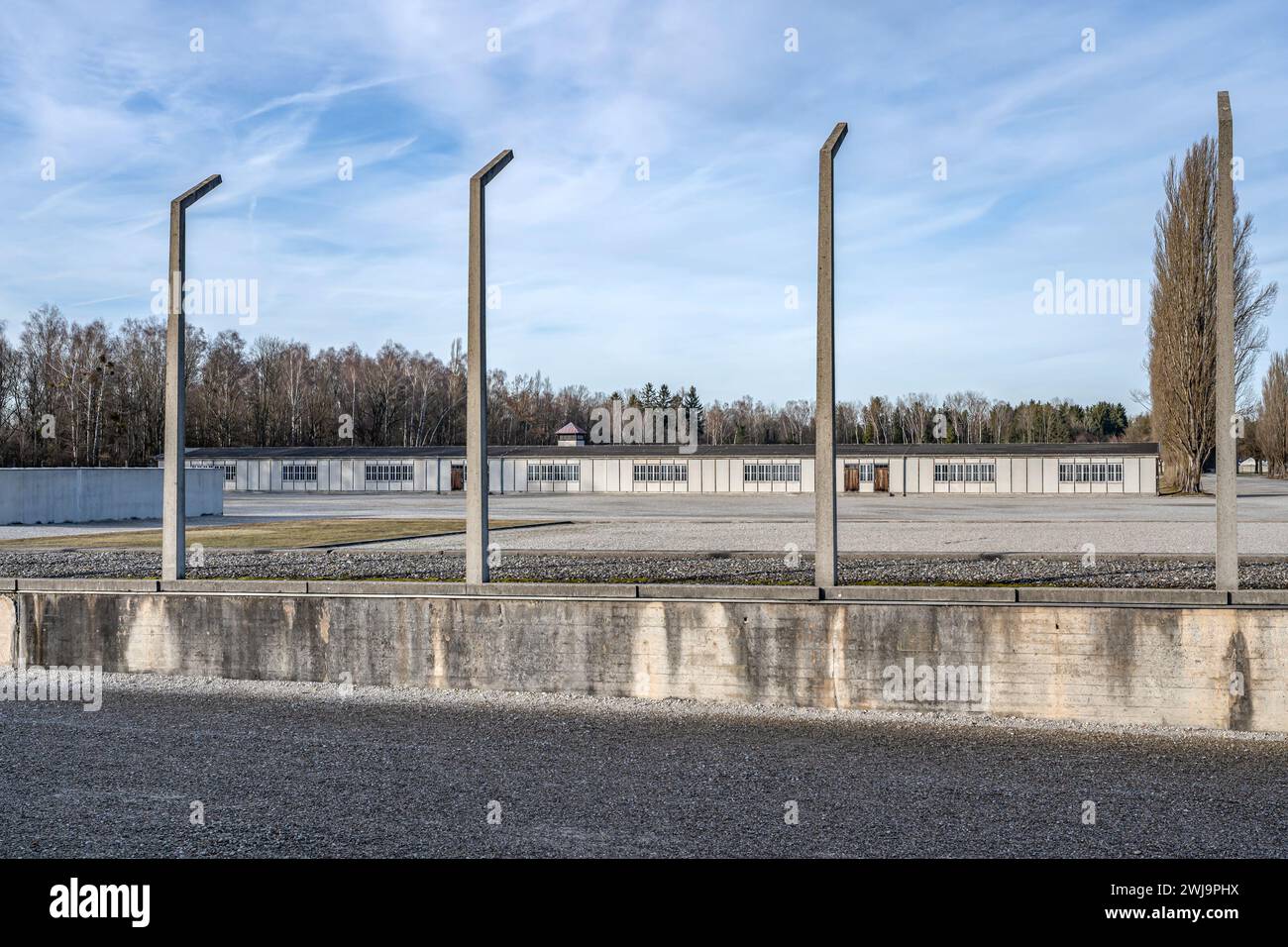 Dachau Concentration Camp Buildings in Germany Stock Photo - Alamy