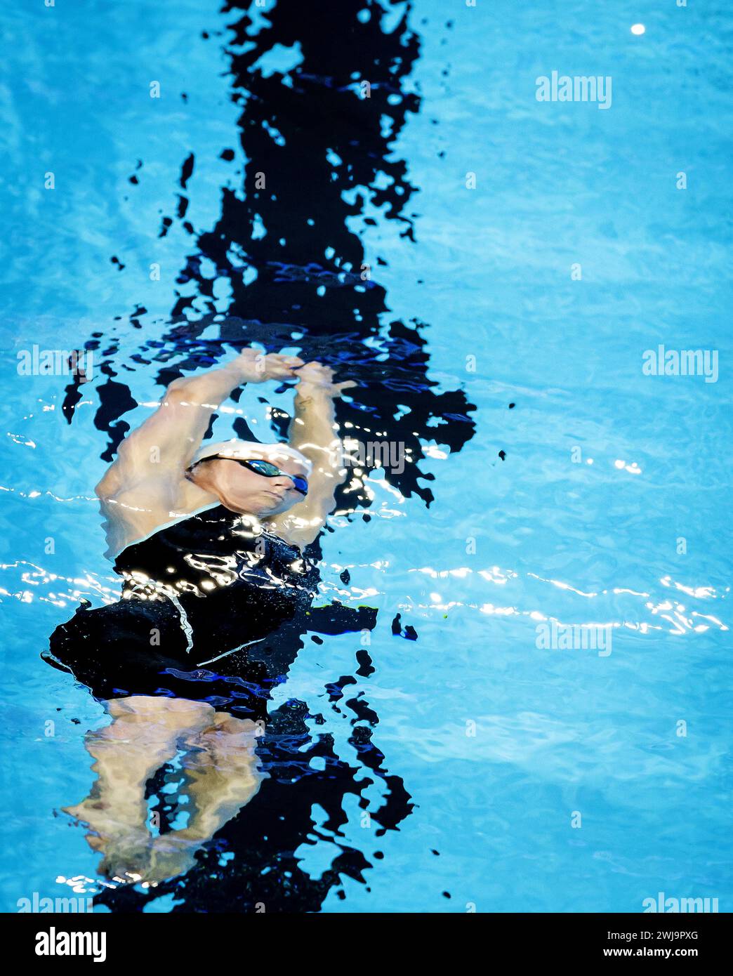 DOHA - Kira Toussaint in action in the women's 50 back during the ...