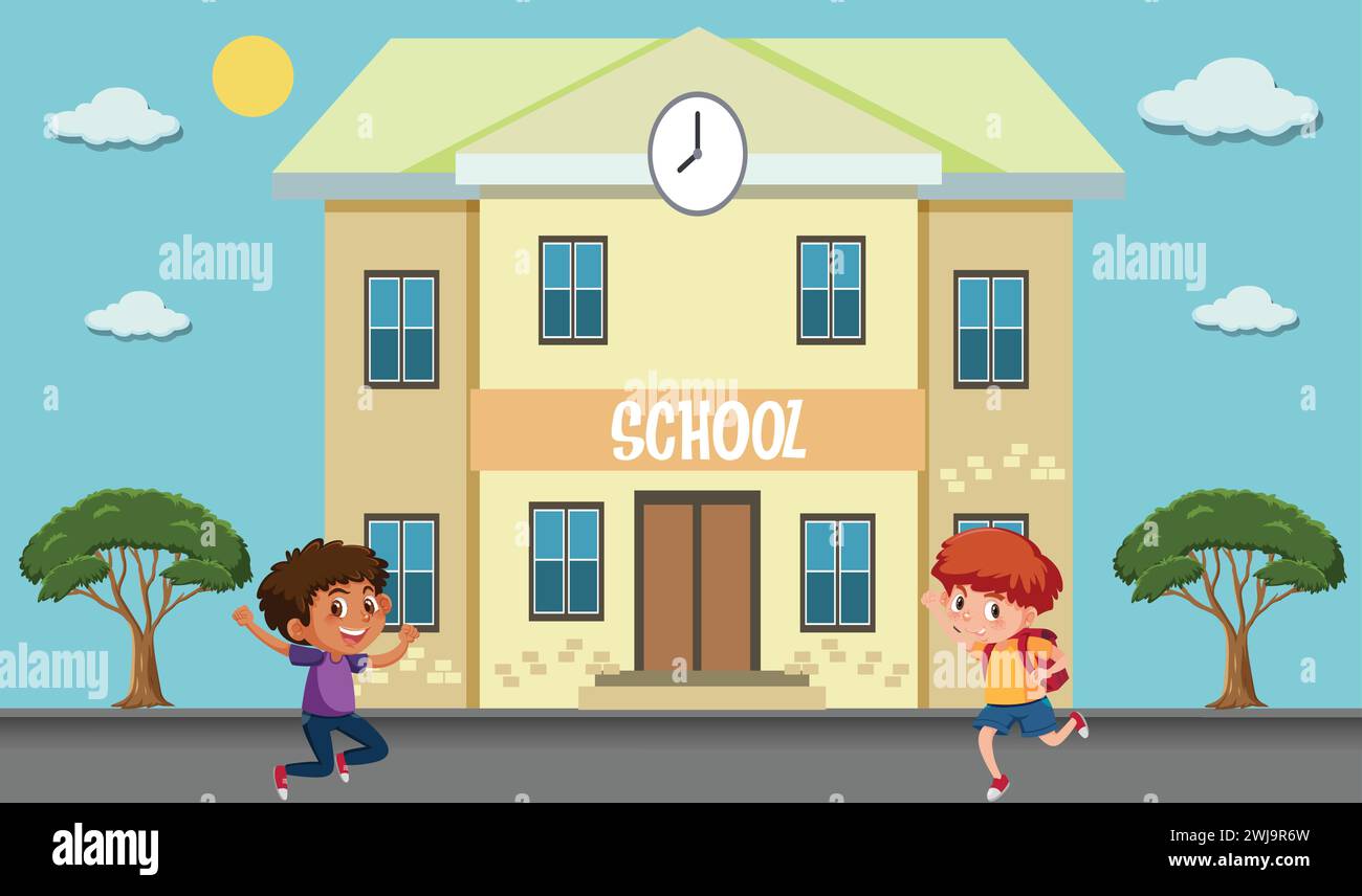 School front office Stock Vector Images - Alamy