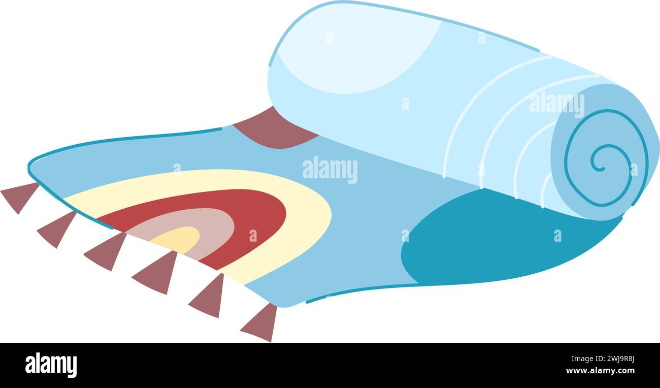 ethnic boho rug cartoon vector illustration Stock Vector Image & Art ...