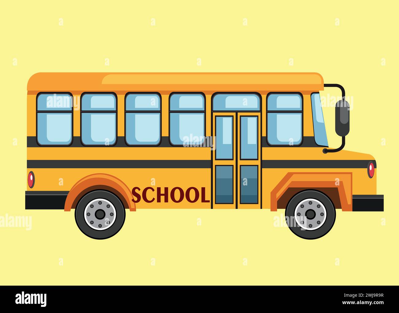 Kid school bus back hi-res stock photography and images - Alamy