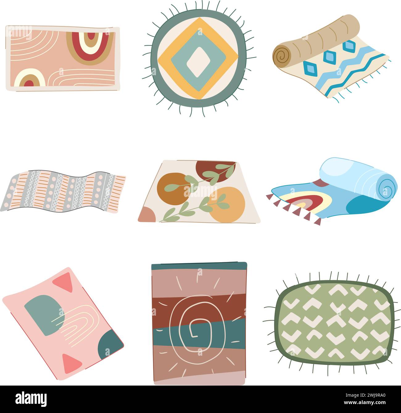 Peacock motif vector Cut Out Stock Images & Pictures - Alamy