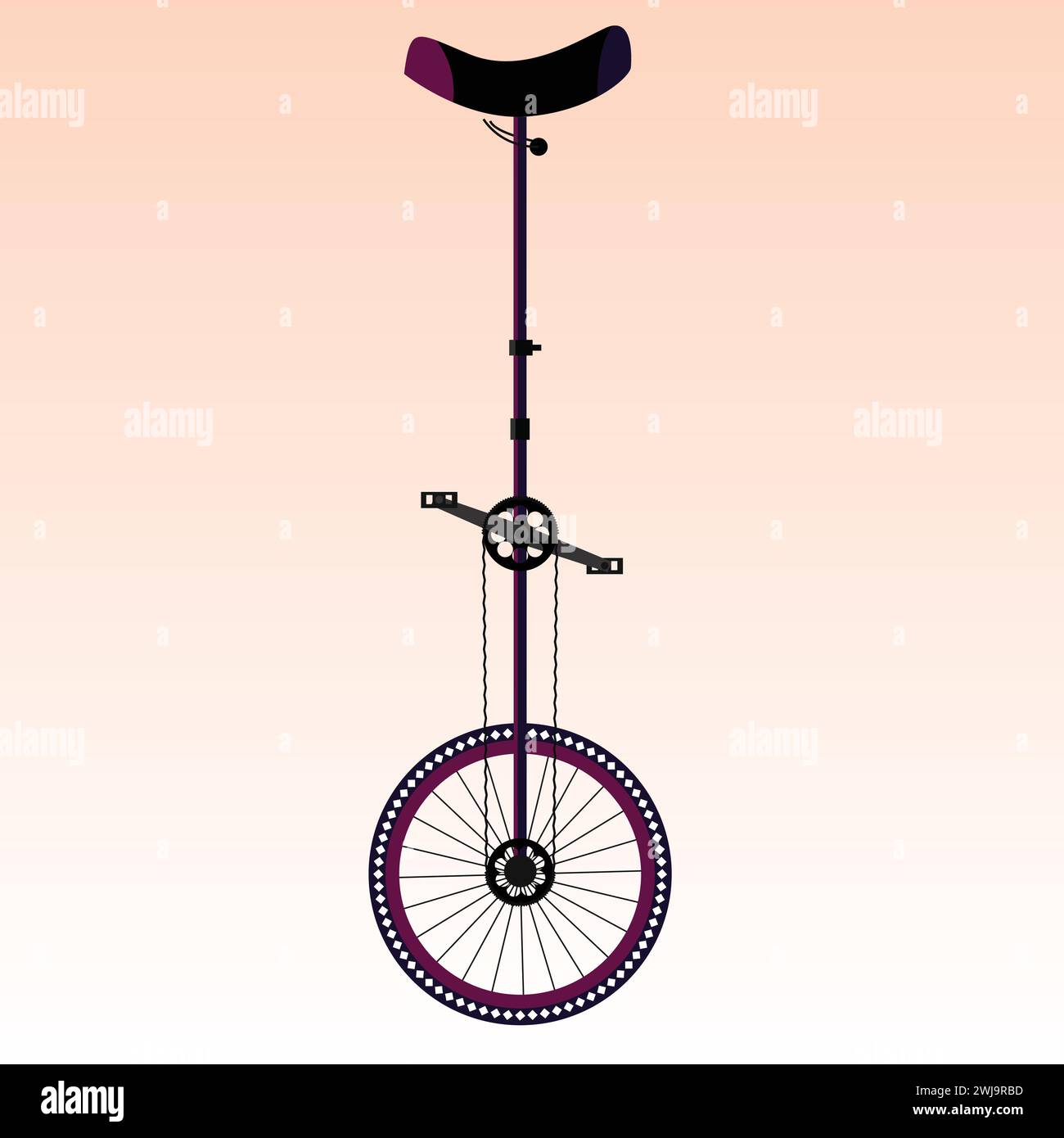 Juggler mono cycle unicycle Stock Vector Images - Alamy