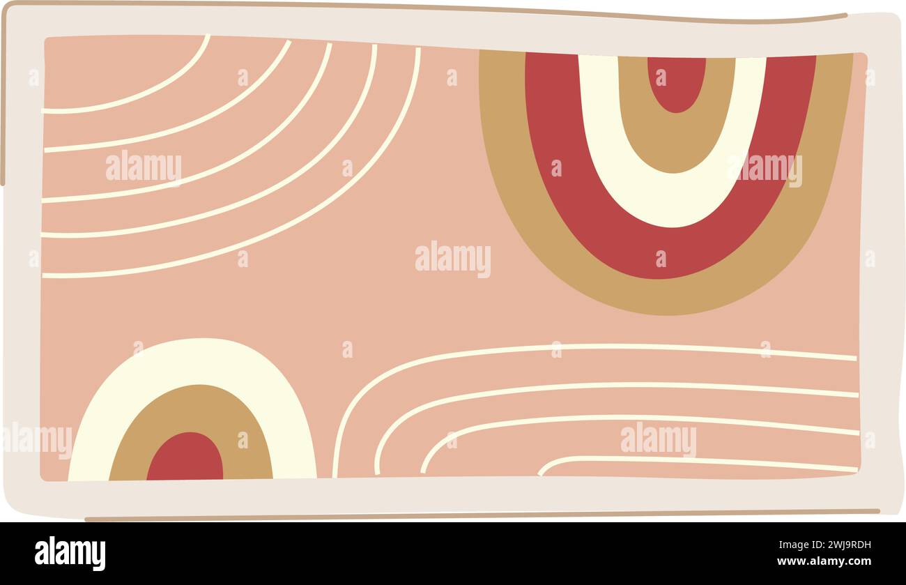 texture boho rug cartoon vector illustration Stock Vector Image & Art ...