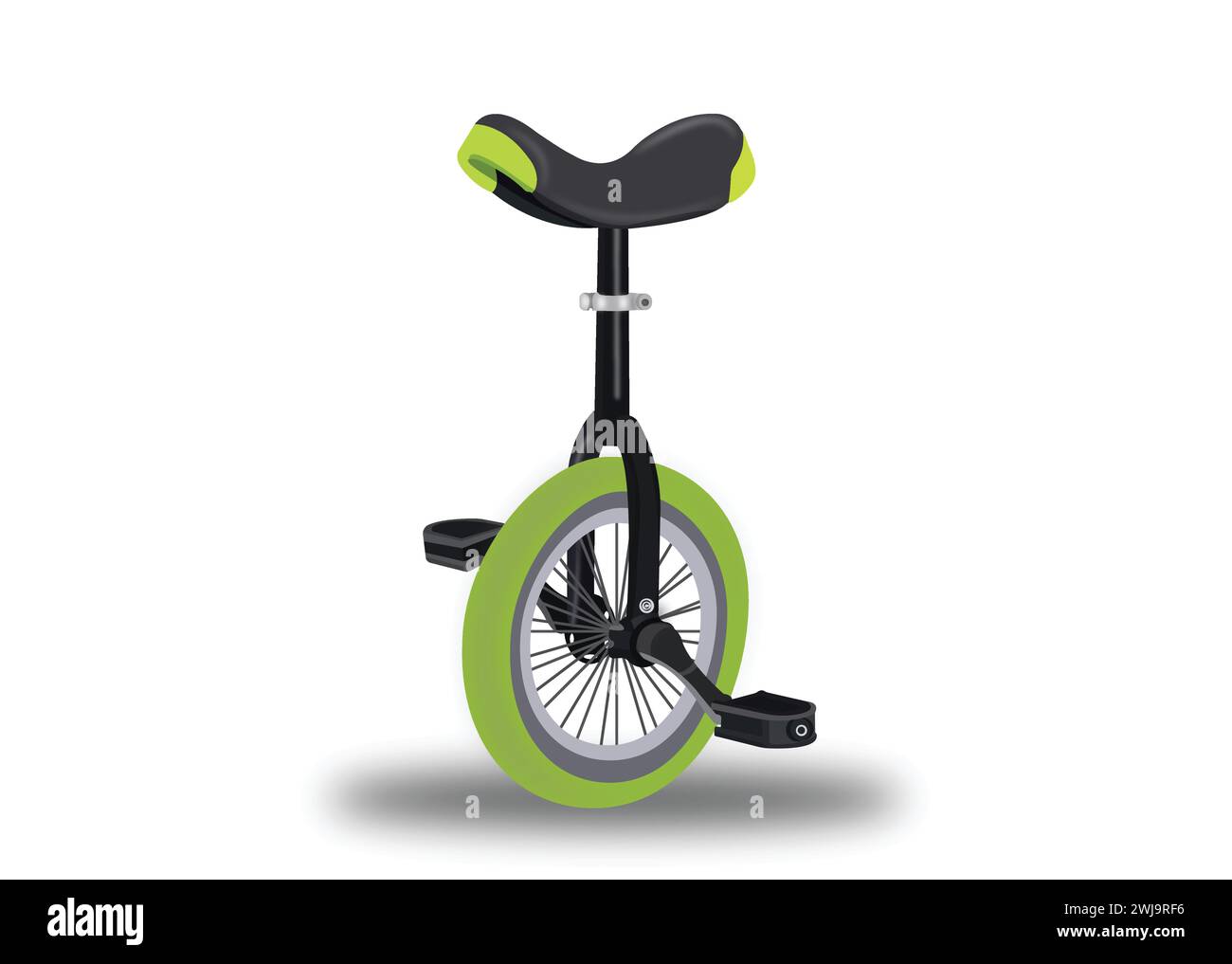 Juggler mono cycle unicycle Stock Vector Images - Alamy
