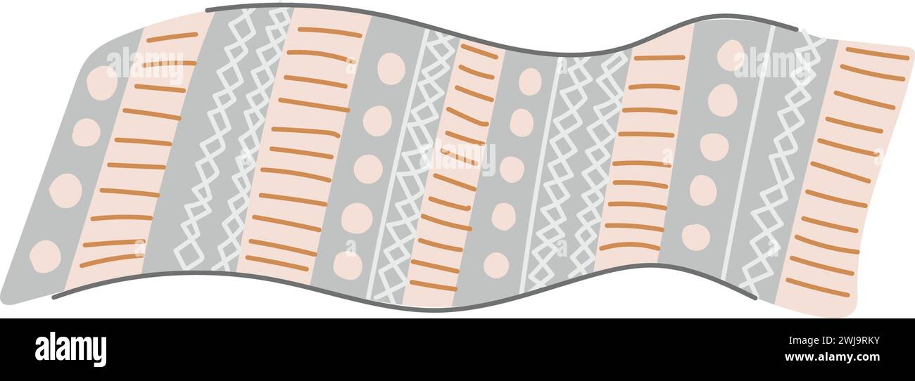 textile boho rug cartoon vector illustration Stock Vector Image & Art ...