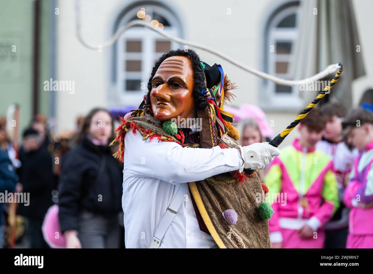 Rottweil, Germany. 13th Feb, 2024. A driver of a Benner-Rössle ...