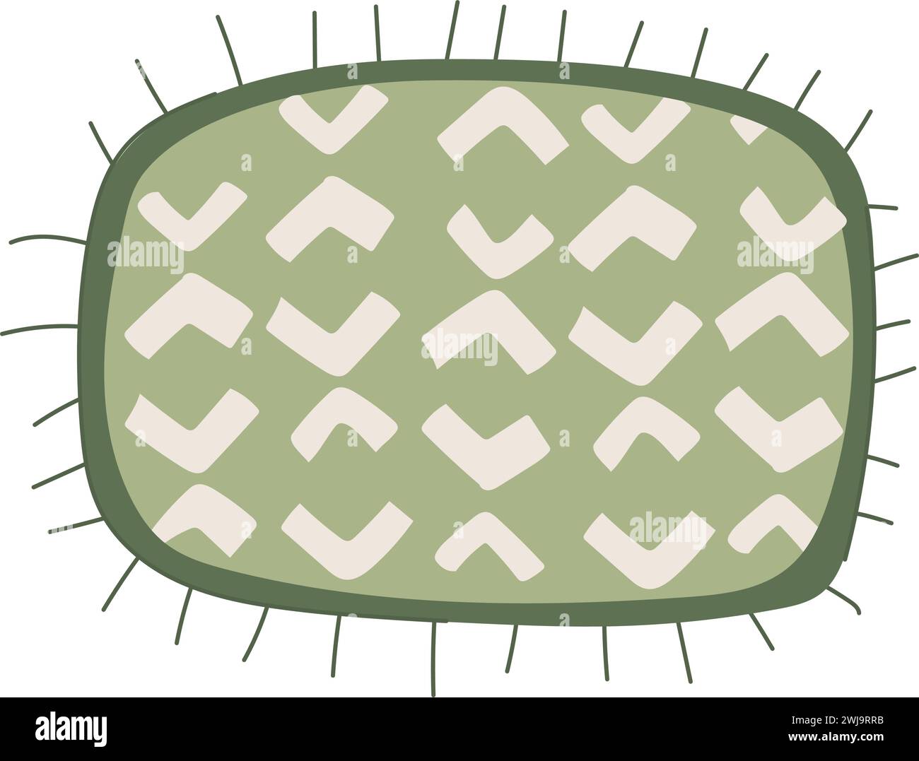 stripe boho rug cartoon vector illustration Stock Vector Image & Art ...