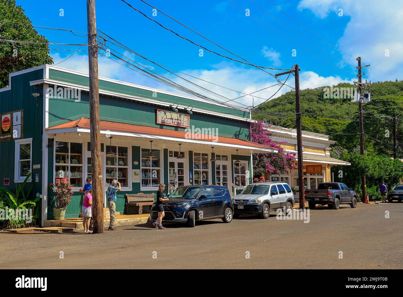 Main Street, Hanapepe, Town, Kauai, Hawaii Stock Photo - Alamy