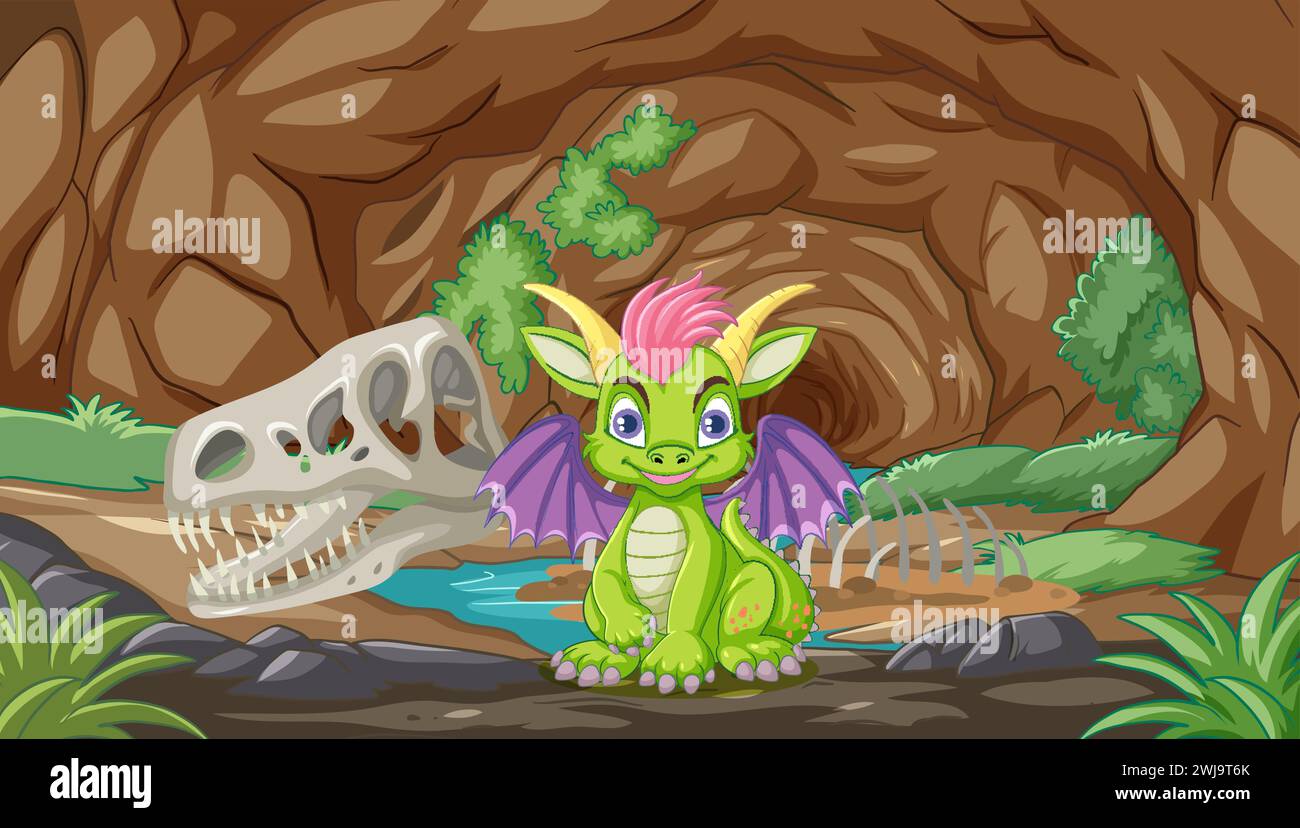 Enchanted cave Stock Vector Images - Alamy