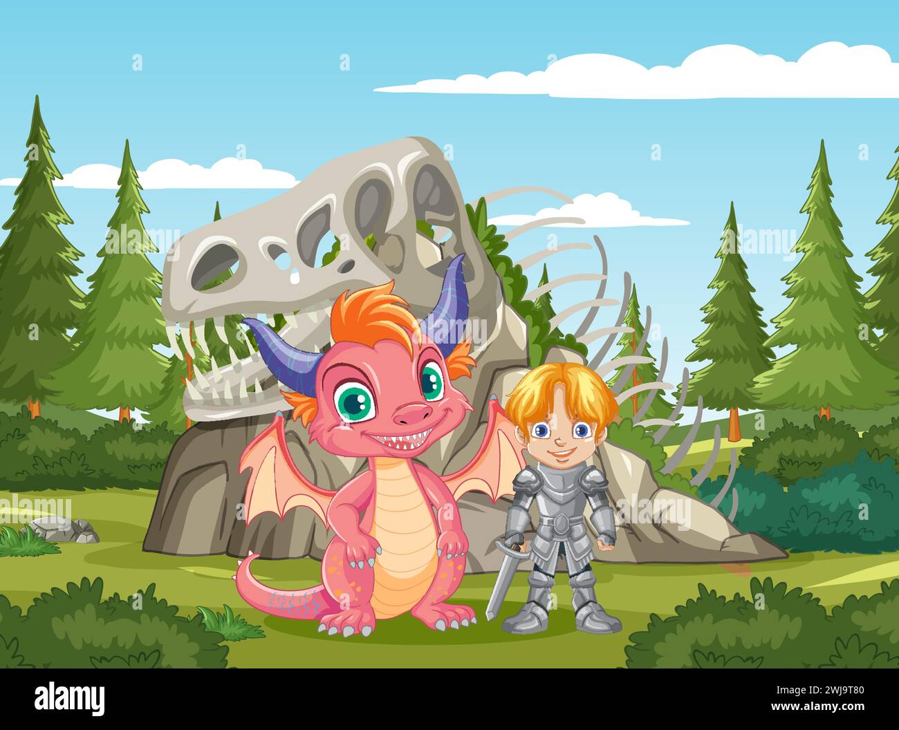 Dinosaur fossils bones Stock Vector Images - Alamy