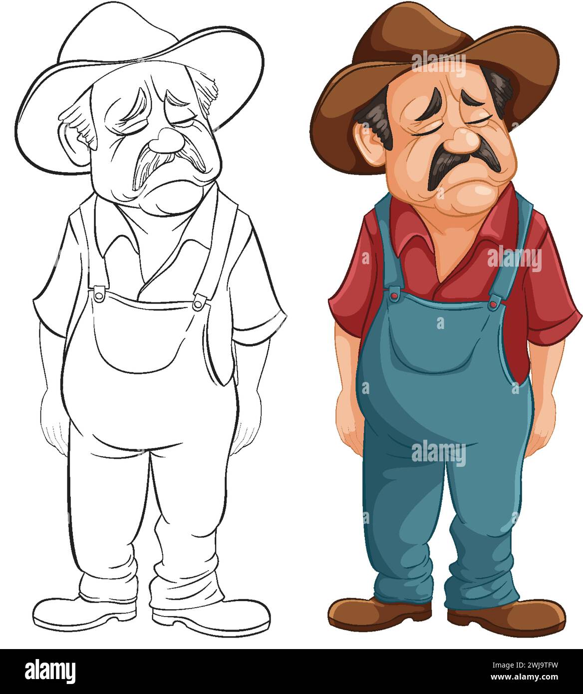 Farmer attire vector vectors hi-res stock photography and images - Alamy