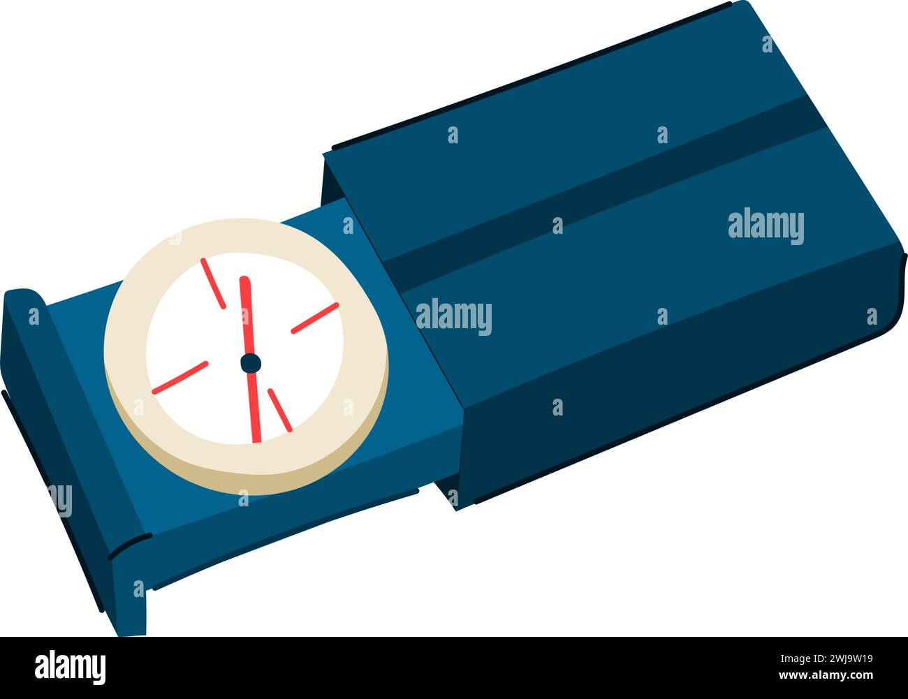 sign compass cartoon vector illustration Stock Vector Image & Art - Alamy