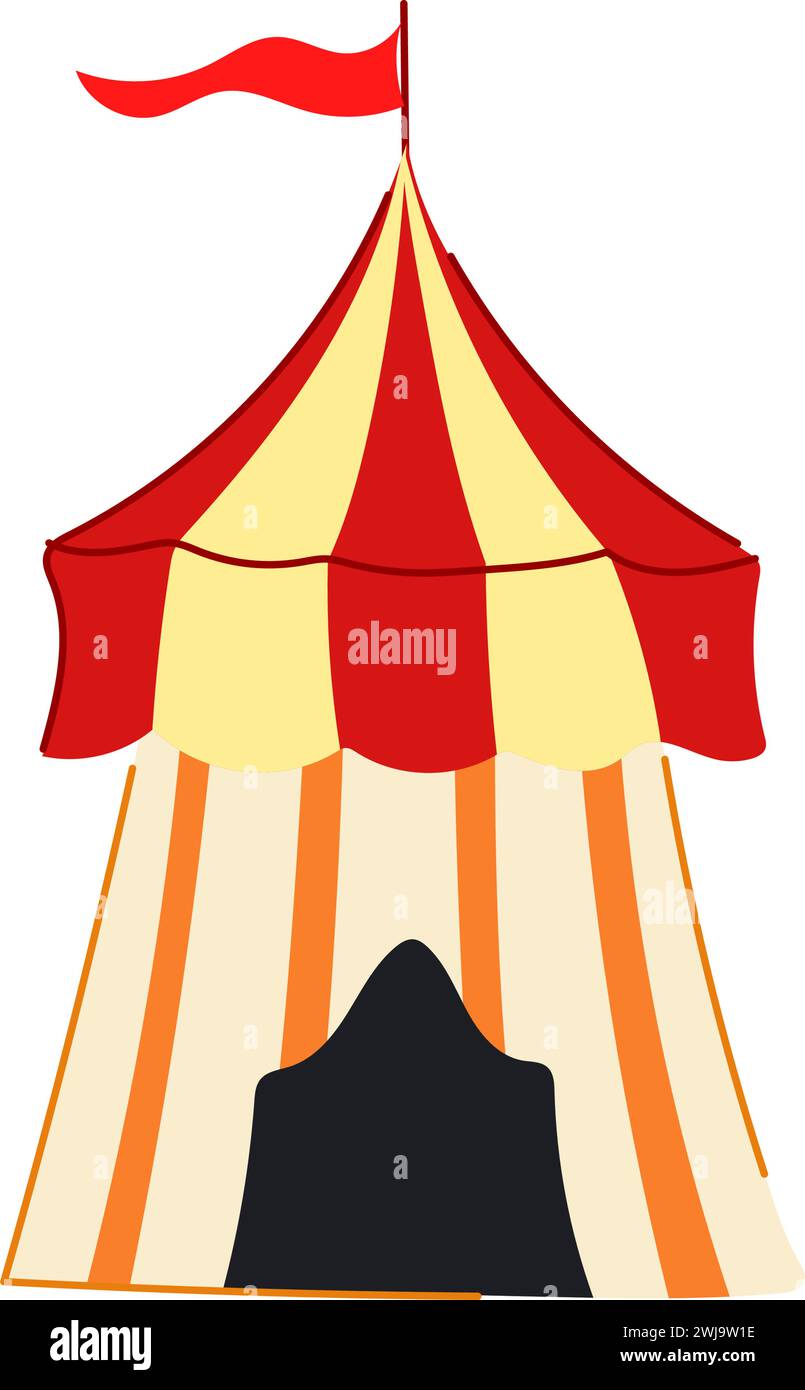 festival circus tent cartoon vector illustration Stock Vector Image ...