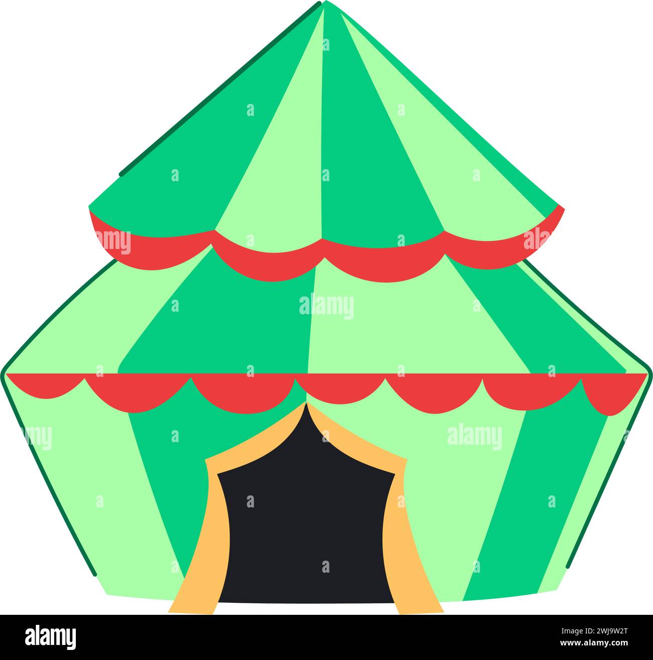 cirque circus tent cartoon vector illustration Stock Vector Image & Art ...