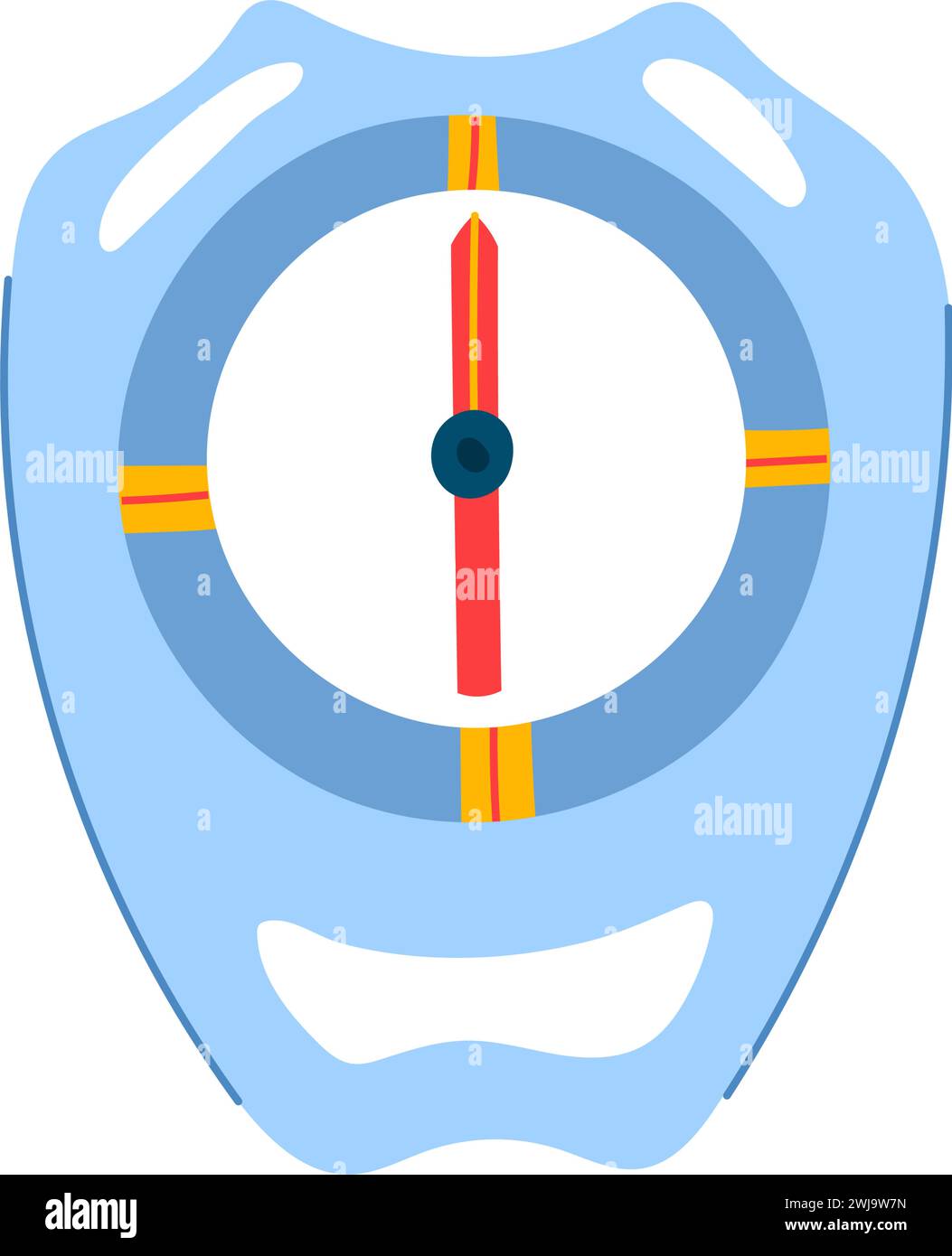 west compass cartoon vector illustration Stock Vector Image & Art - Alamy