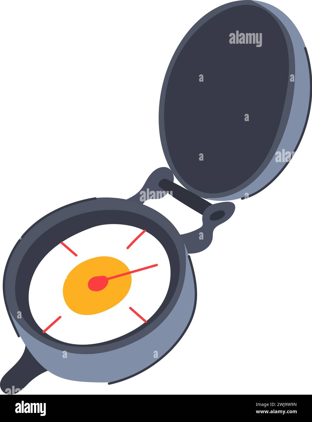 direction compass cartoon vector illustration Stock Vector Image & Art ...