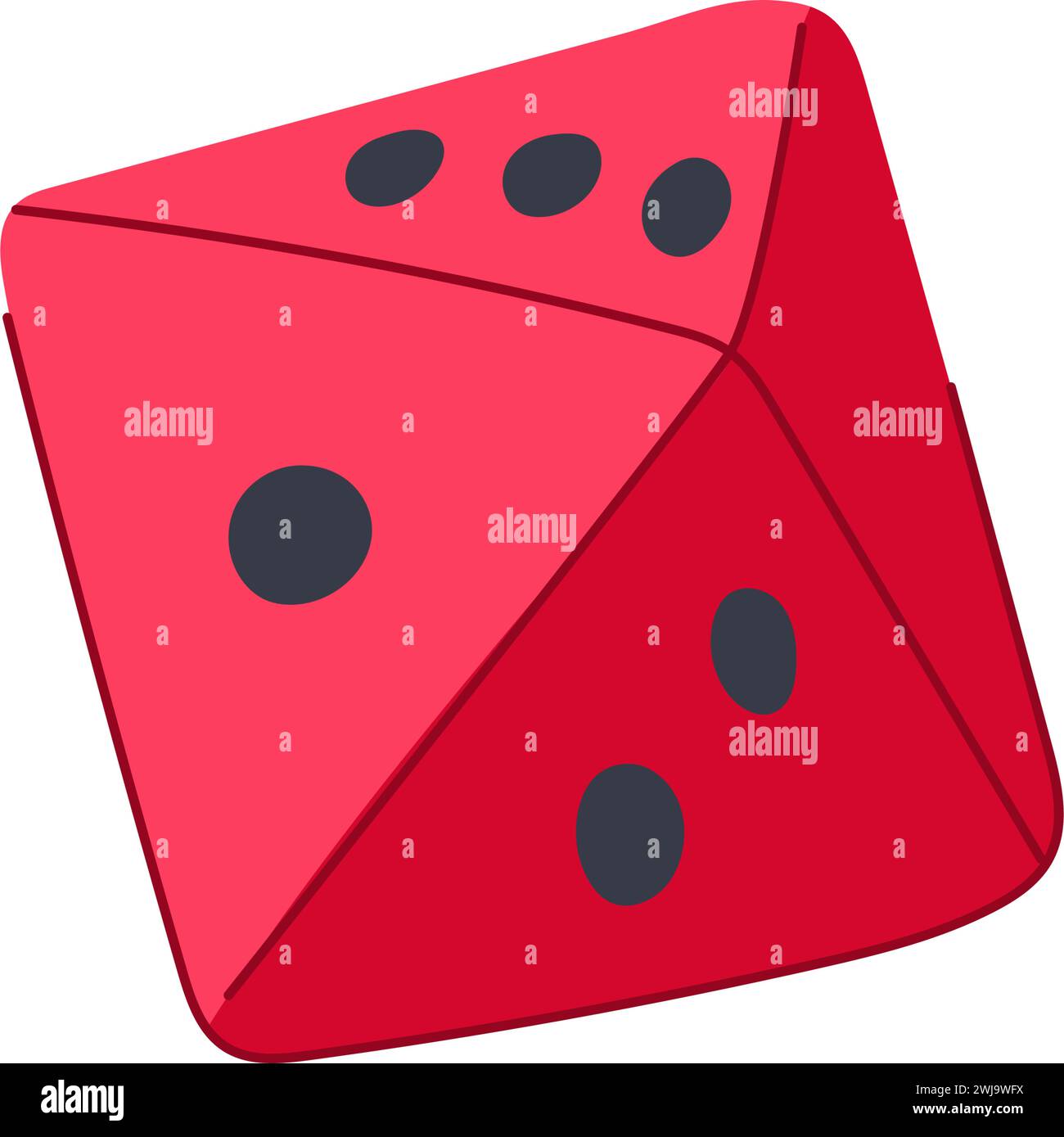 roll dice cartoon vector illustration Stock Vector Image & Art - Alamy