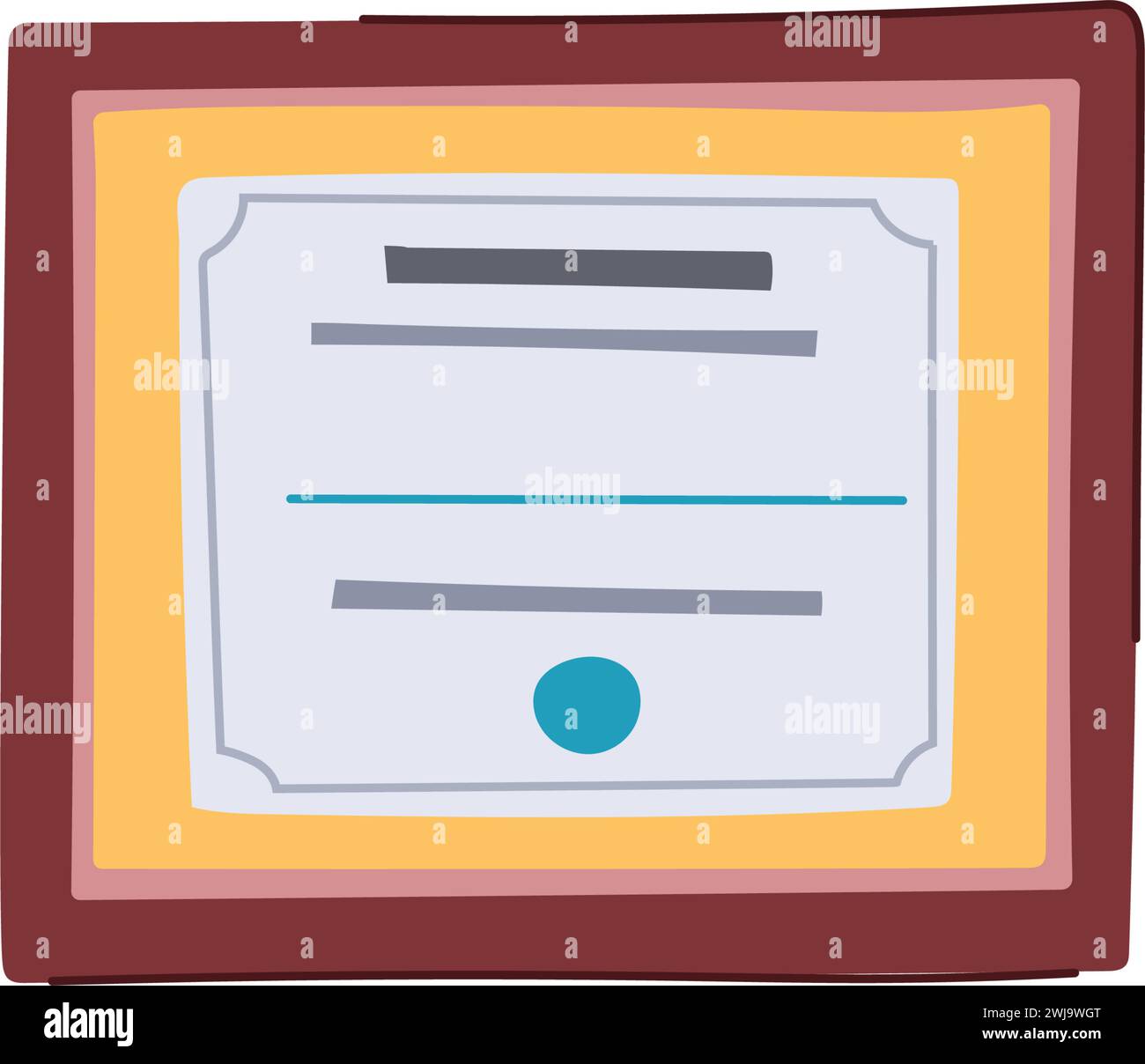 paper diploma cartoon vector illustration Stock Vector Image & Art - Alamy