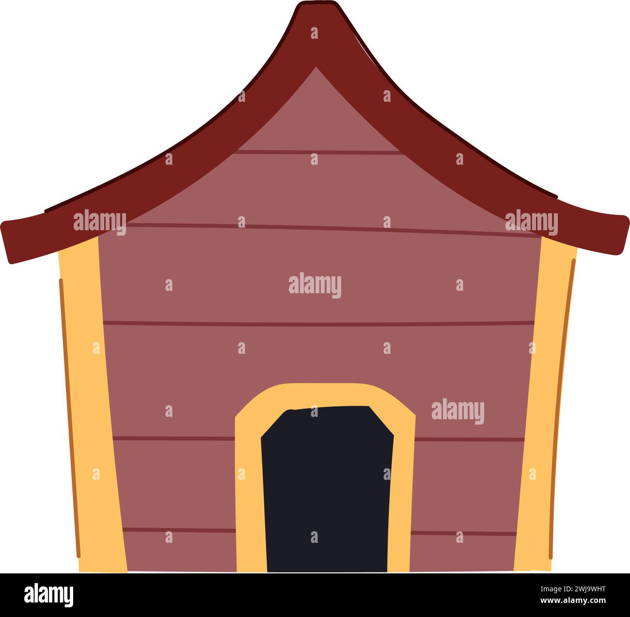 kennel dog house cartoon vector illustration Stock Vector Image & Art ...