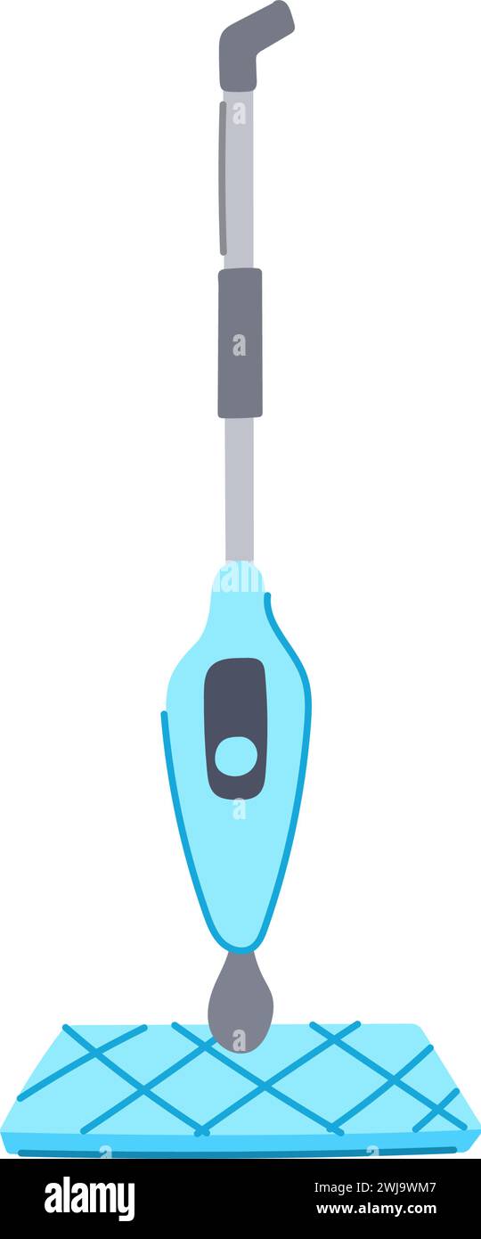 technology electric mop cartoon vector illustration Stock Vector Image ...