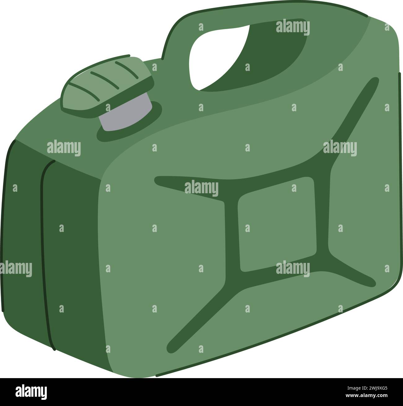 jerry fuel can metal cartoon vector illustration Stock Vector Image ...