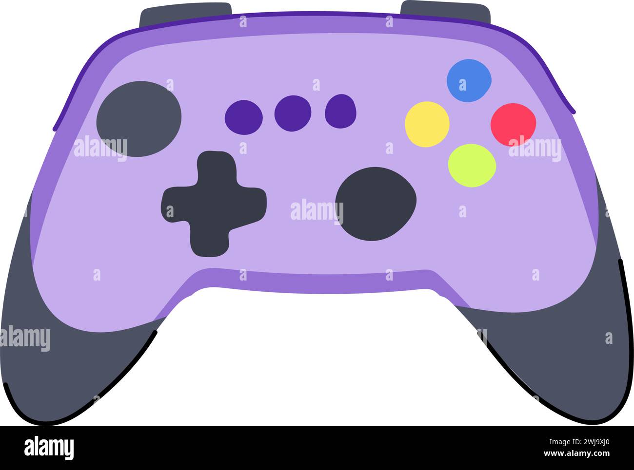 joystick gamepad cartoon vector illustration Stock Vector Image & Art ...