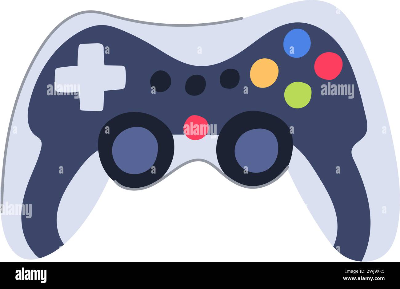 control gamepad cartoon vector illustration Stock Vector Image & Art ...