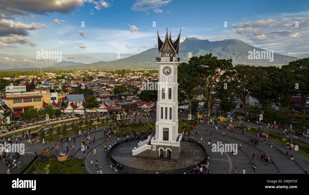 Jam Gadang, a historical and most famous landmark in Bukittinggi City ...