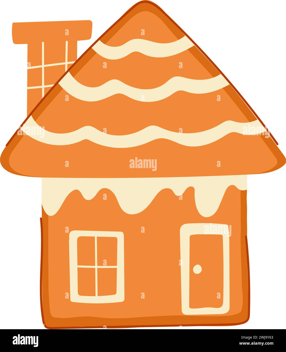 cookie gingerbread cartoon vector illustration Stock Vector Image & Art ...