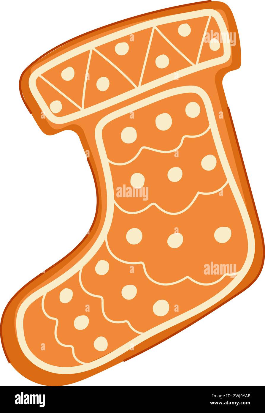 biscuit gingerbread cartoon vector illustration Stock Vector Image ...