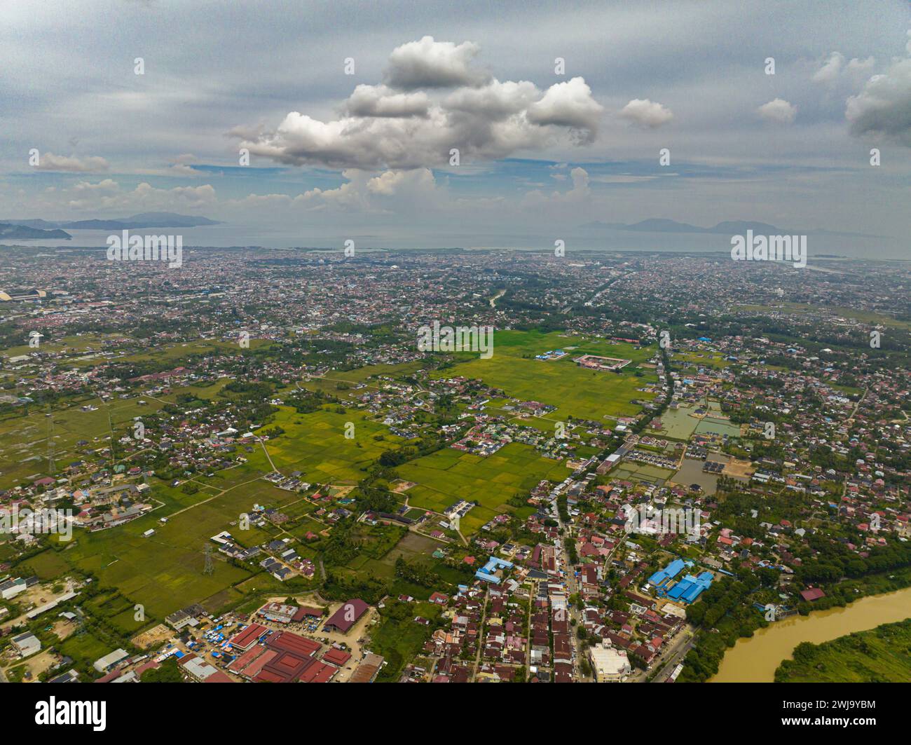 Aerial view banda aceh city hi-res stock photography and images - Alamy