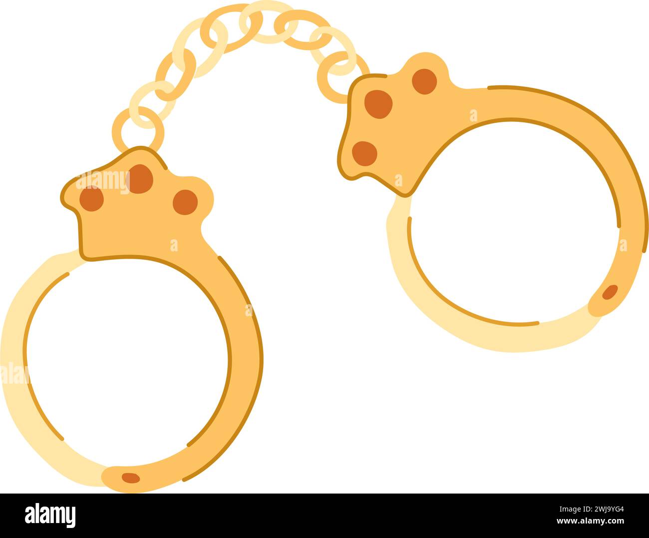 Handcuffs cartoon hi-res stock photography and images - Alamy