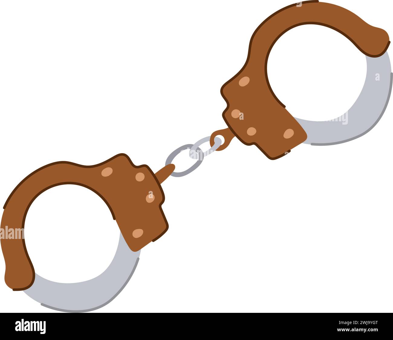 arrest handcuffs cartoon vector illustration Stock Vector Image & Art ...