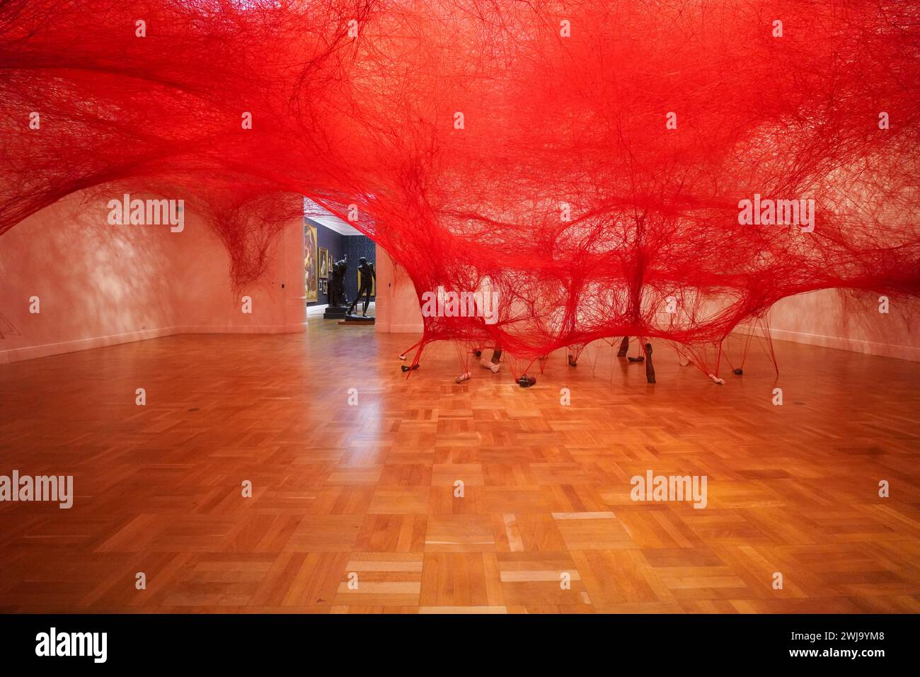 Absence Embodied, giant interwoven installation of intricately woven ...