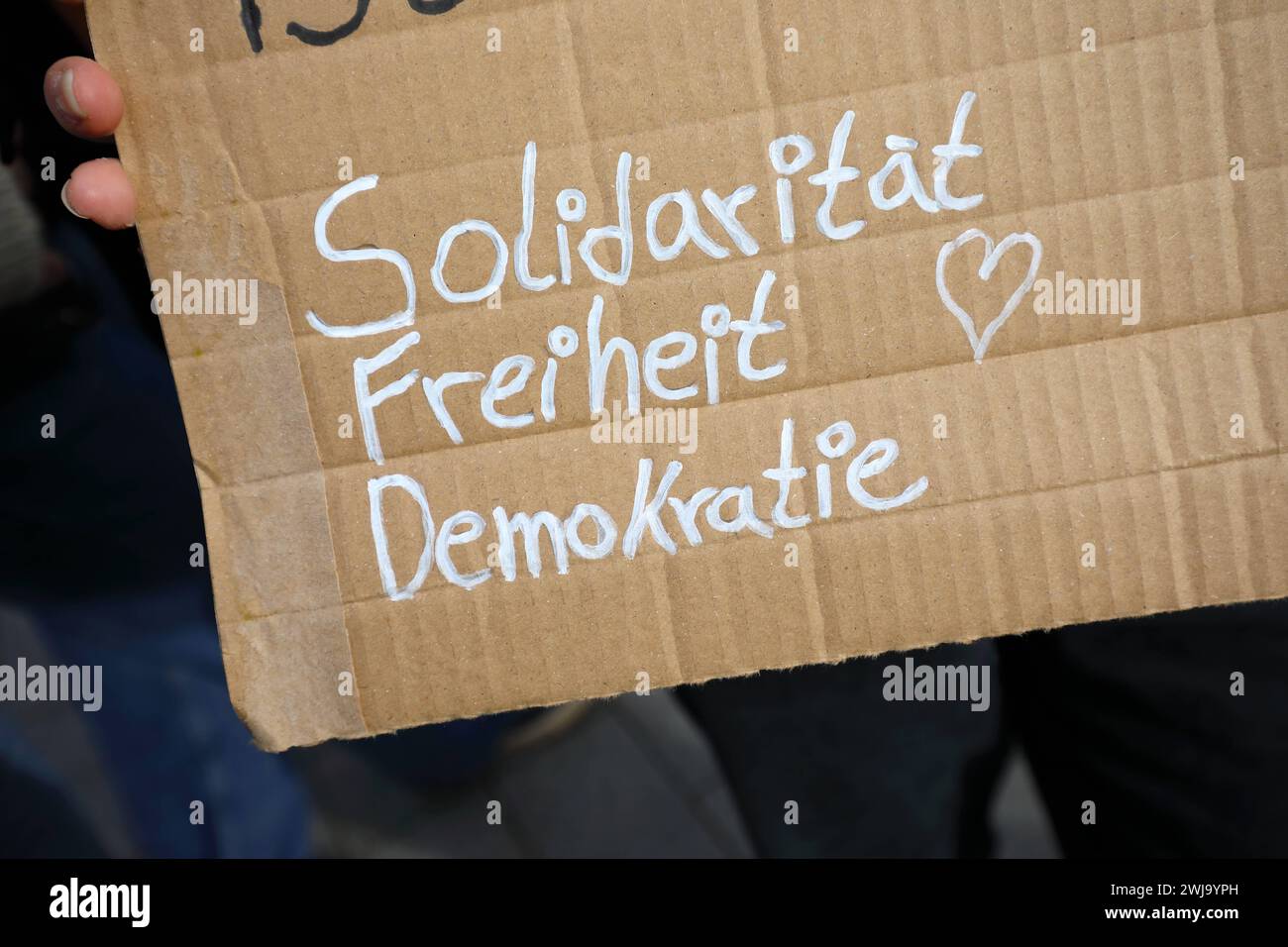 Demonstration unter dem Motto ãNie wieder ist jetzt C für Demokratie, gegen FaschismusÓ ...