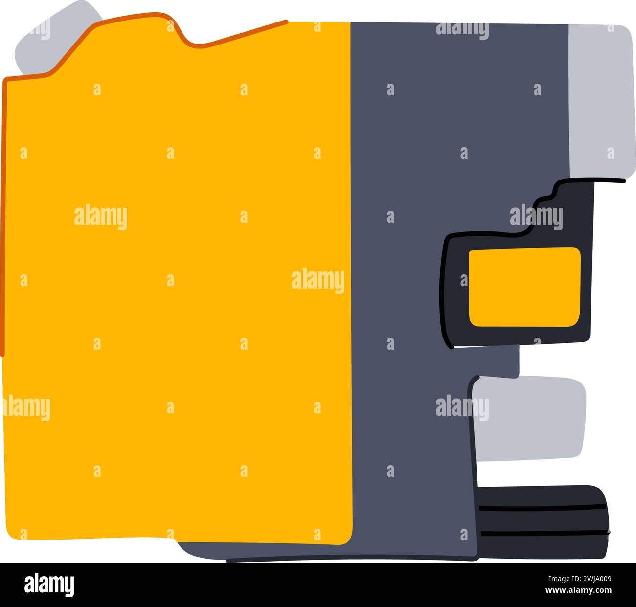 print ink cartridge cartoon vector illustration Stock Vector Image ...