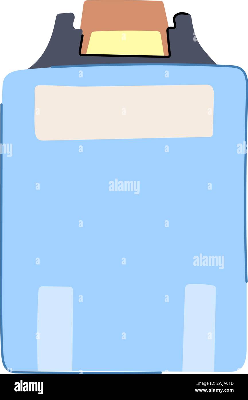 press ink cartridge cartoon vector illustration Stock Vector Image ...