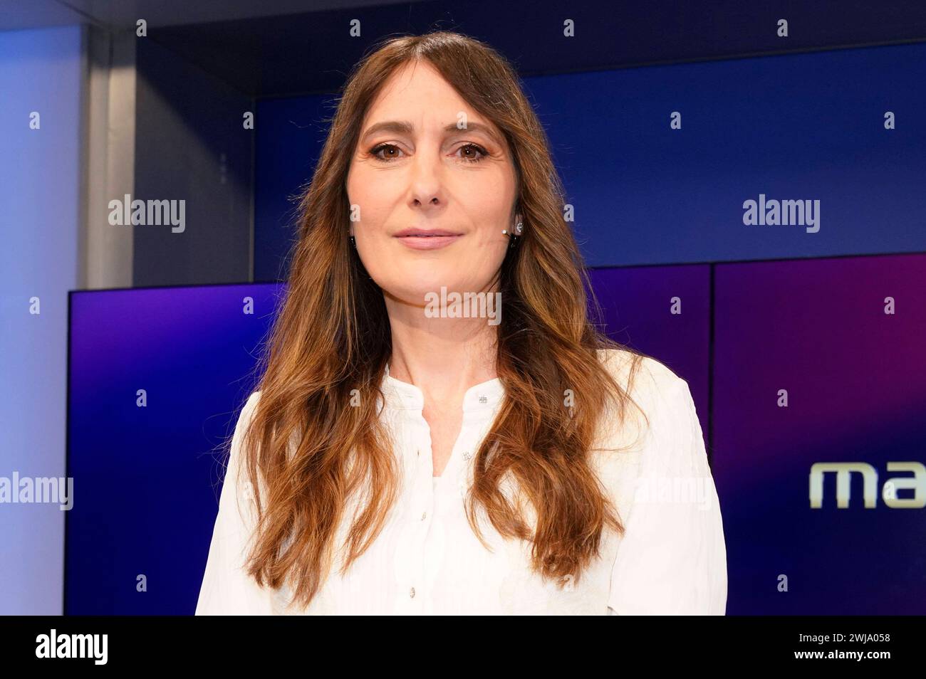 Anja Kohl in der ARD-Talkshow maischberger im Studio Berlin Adlershof ...