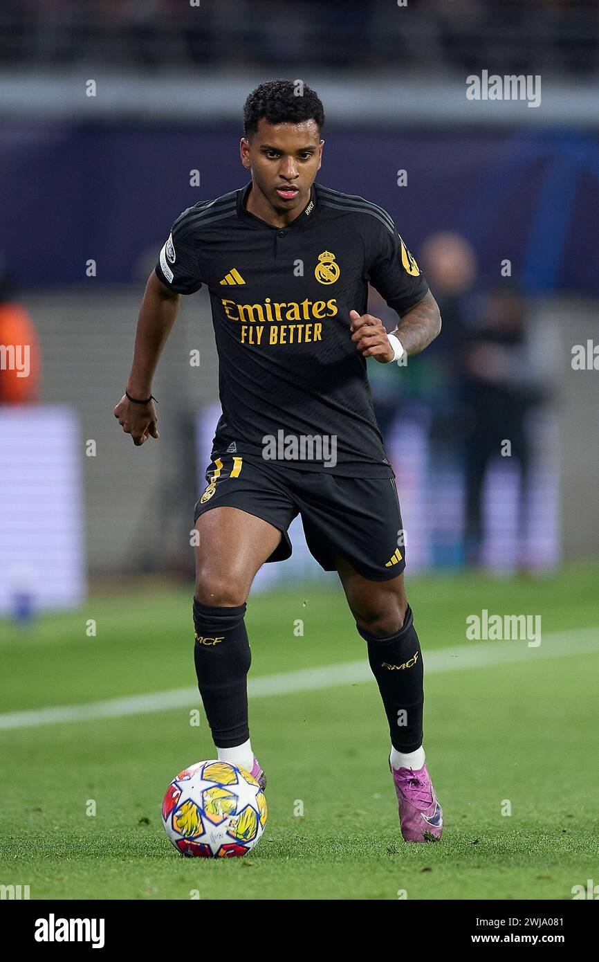 Leipzig, Germany. 13th Feb, 2024. Rodrygo Goes of Real Madrid in action ...