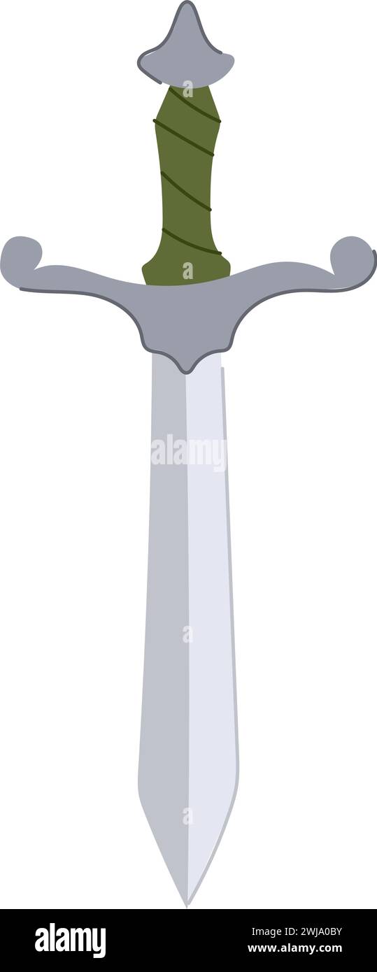 viking medieval sword cartoon vector illustration Stock Vector Image ...