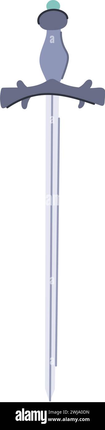 shield medieval sword cartoon vector illustration Stock Vector Image ...