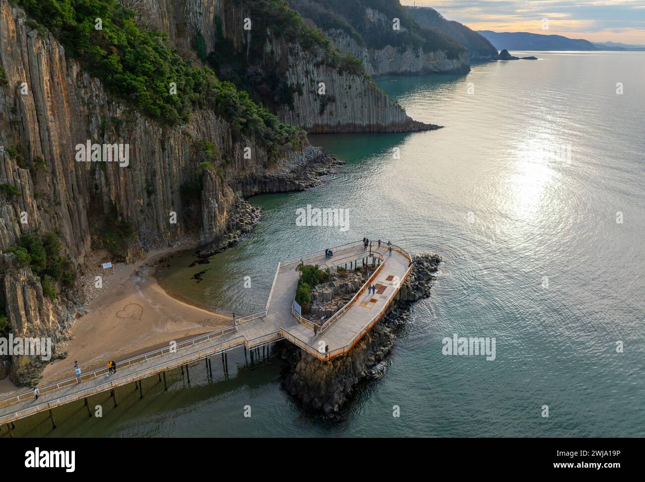 Lava columns formed 80 million years ago as a result of the cooling and ...