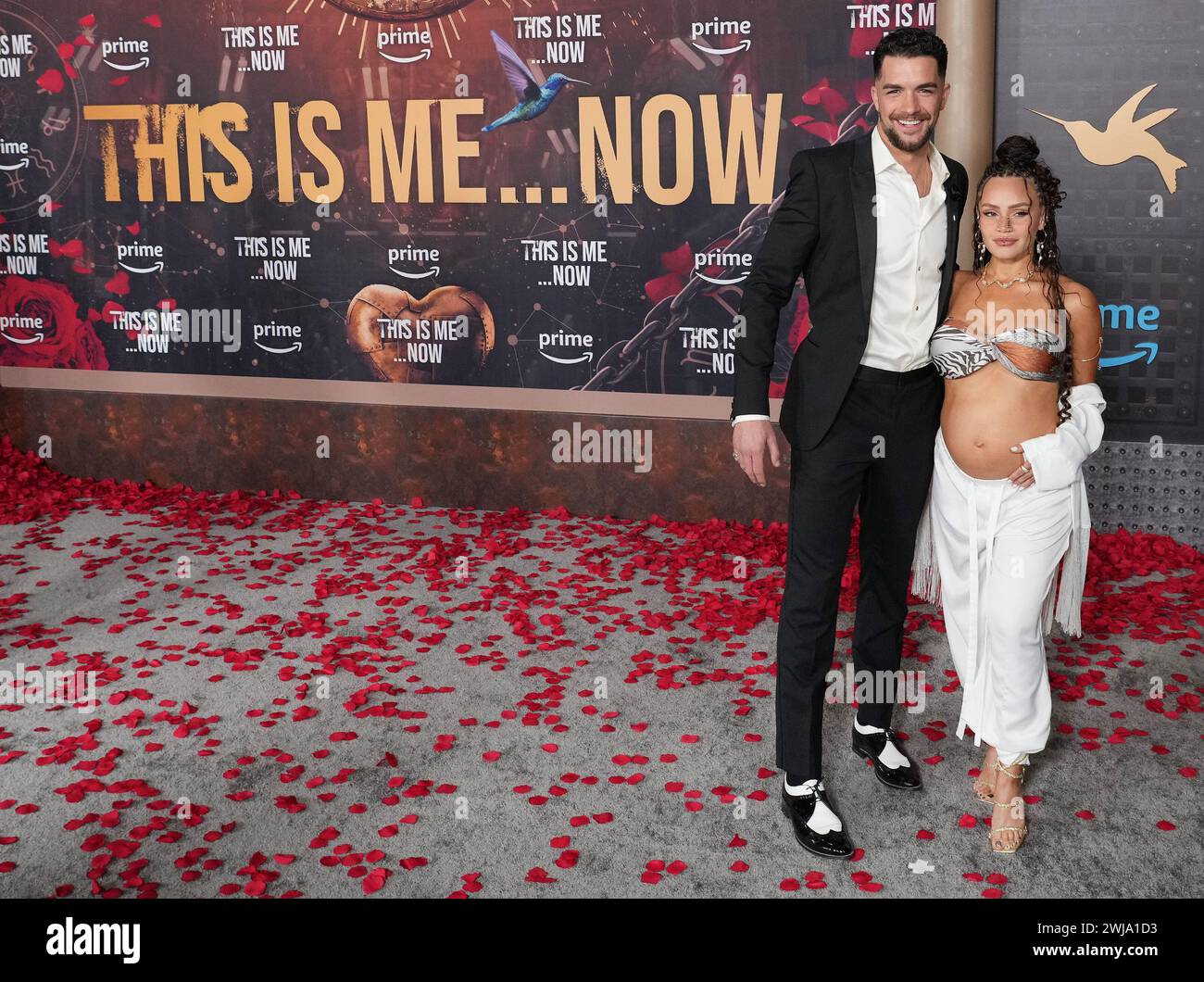 Los Angeles, USA. 13th Feb, 2024. (L-R) Tony Bellissimo and Wife KAHTIA ...